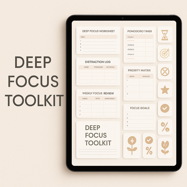 Deep Focus Toolkit – Organize-Better