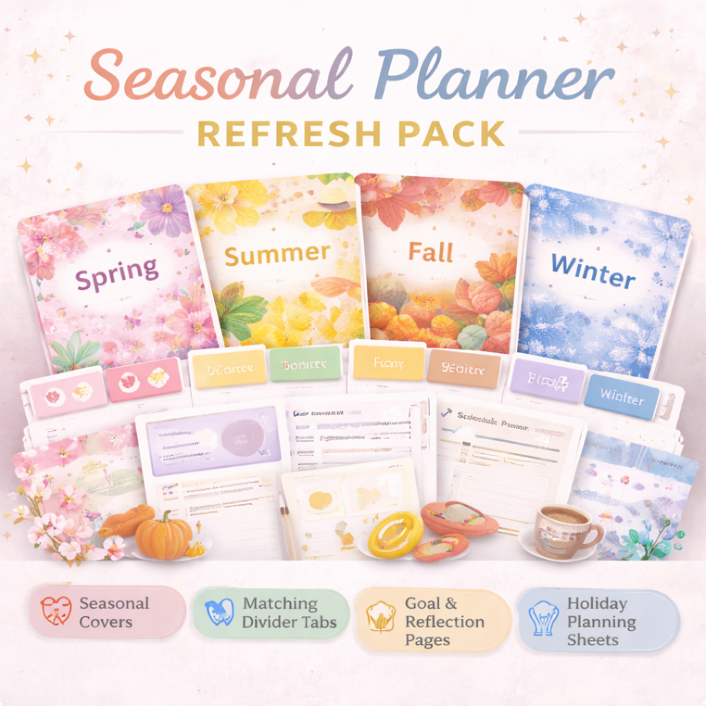 Seasonal Planner Refresh Pack – Organize-Better